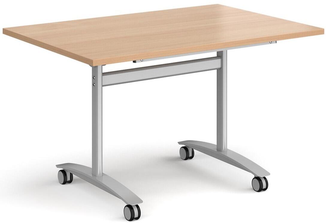 Dams Deluxe Rectangular Fliptop Meeting Table - 1200 x 800mm - Office ...