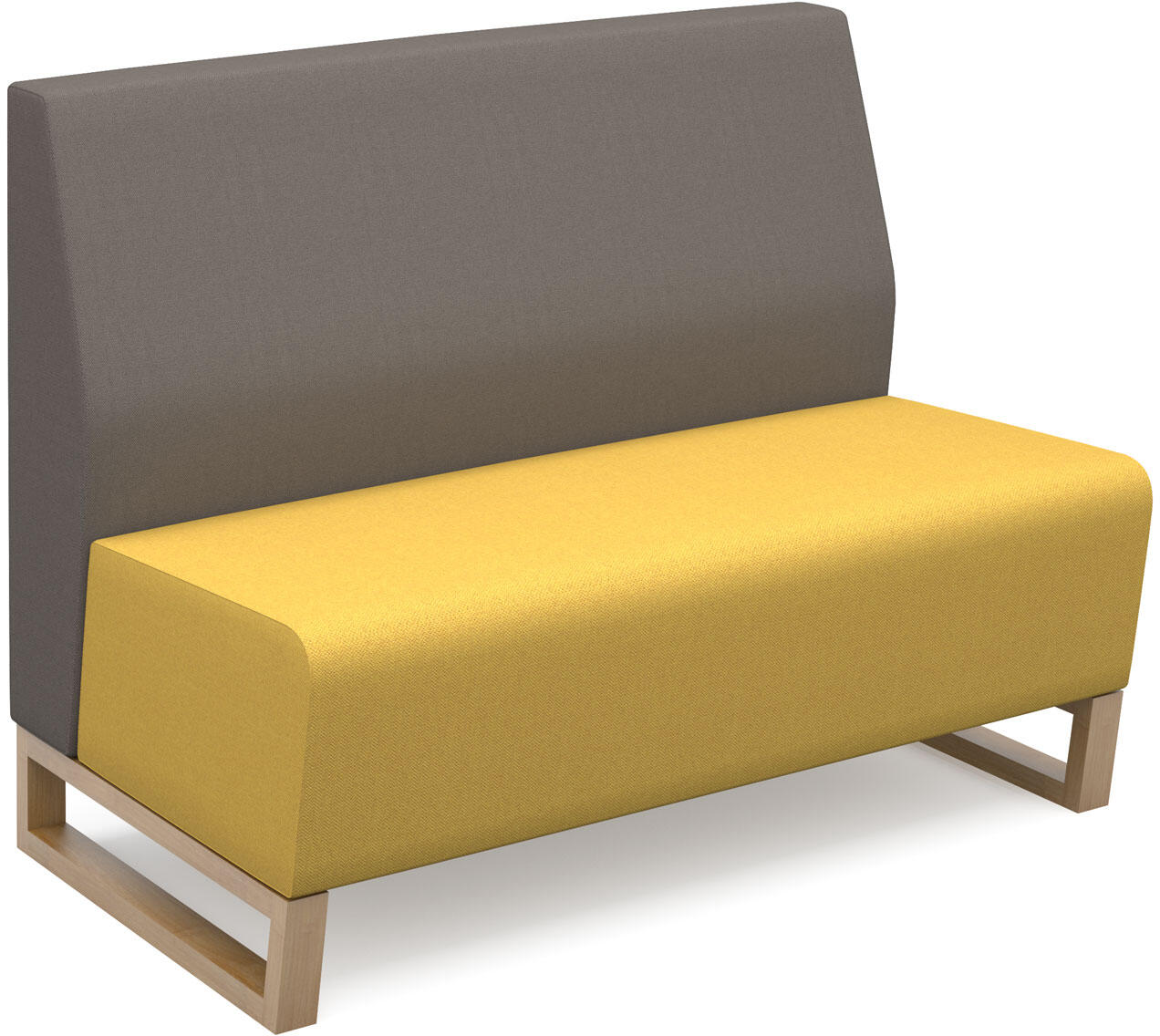 Encore² Modular Double Seater Sofa with Wooden Sled Frame - Office ...