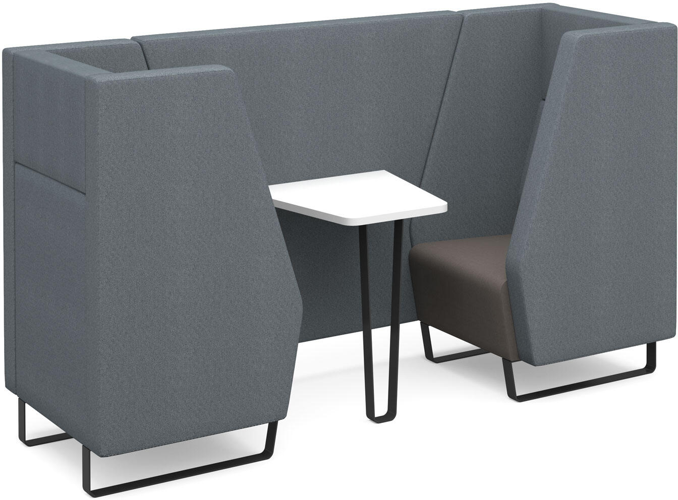 High Back 2 Person Meeting Booth with Table by Dams Encore² - Office ...
