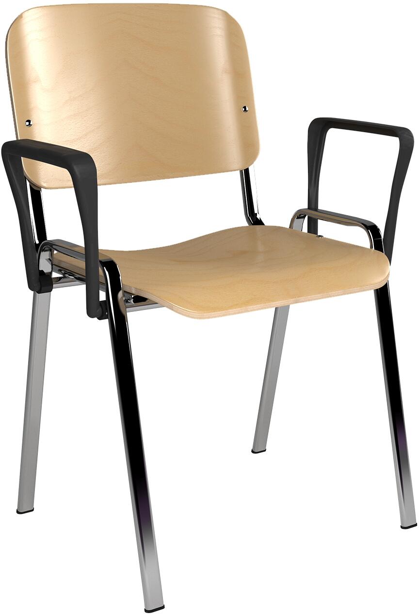 Dams Taurus Wooden Stacking Chair: Sleek, Comfortable Office Seating ...