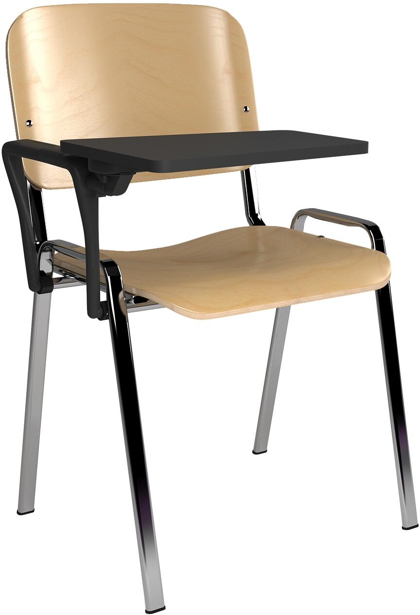Taurus Wooden Stacking Chairs with Writing Tablet for Office - Office ...