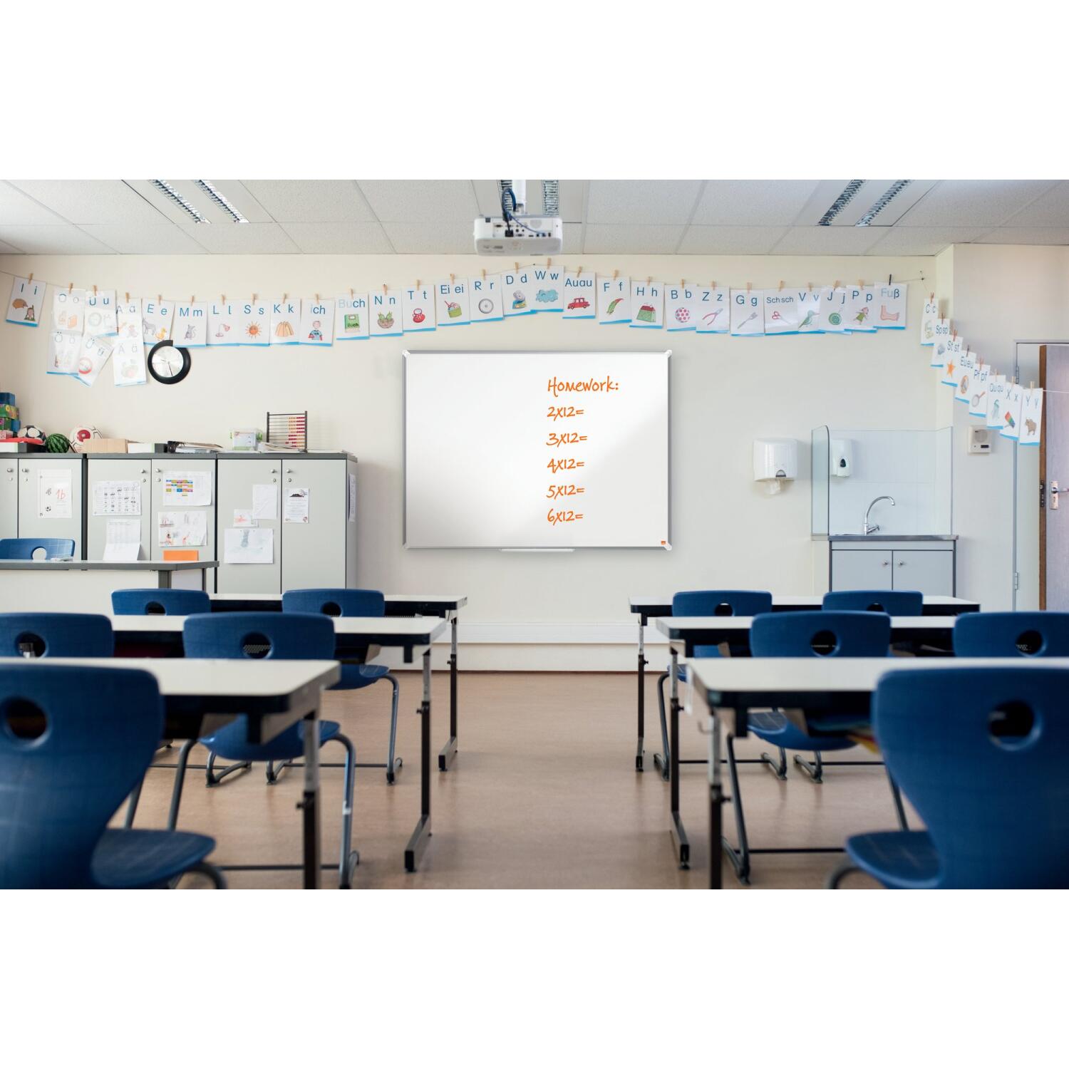 Nobo Premium Plus Steel Magnetic Whiteboard – 2000 x 1000mm, Aluminium ...