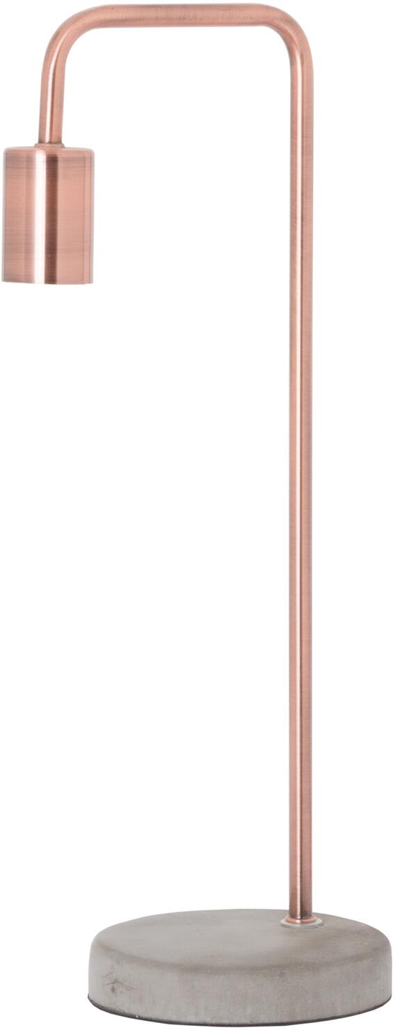 Copper Industrial Lamp With Stone Base - E27 Screw Bulb - Office ...