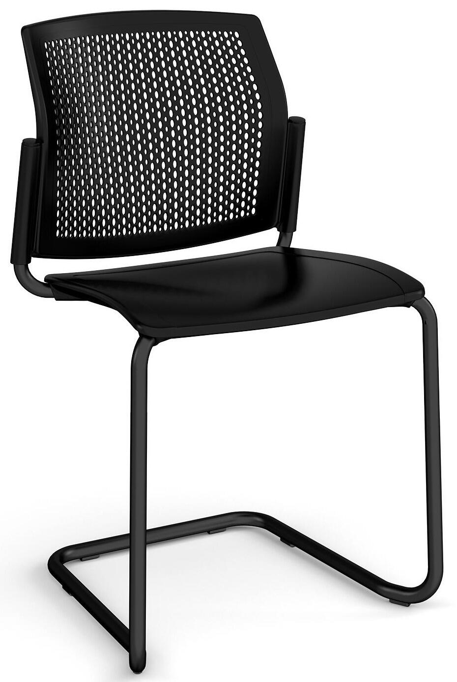 Dams Santana Cantilever Chair with Perforated Back - Office Furniture ...