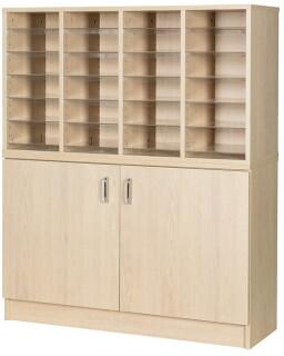Willowbrook 24 Space Pigeonhole with Cupboard & Locks - Office ...