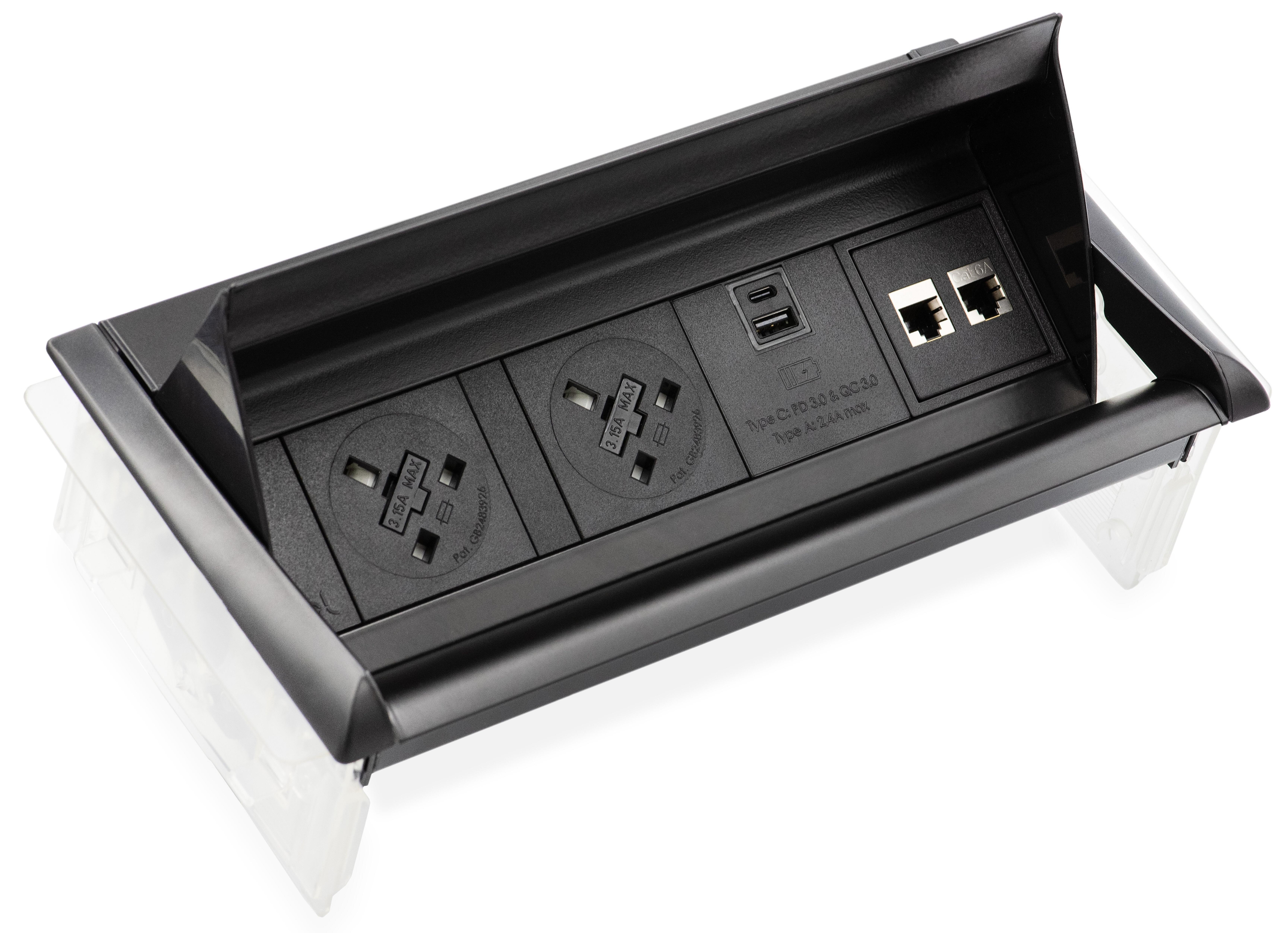 ABL Aero Flip Power Module - Mains, USB Charger, IMP Slot - Office ...