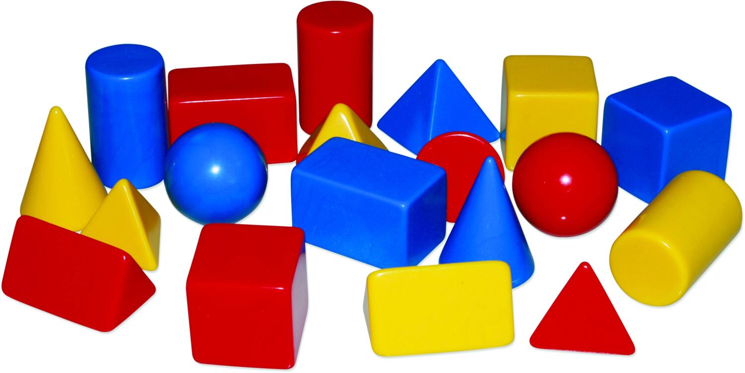Edtech Solid Shapes Pack - 3D Geometry Learning Aid for Pupils - Office ...