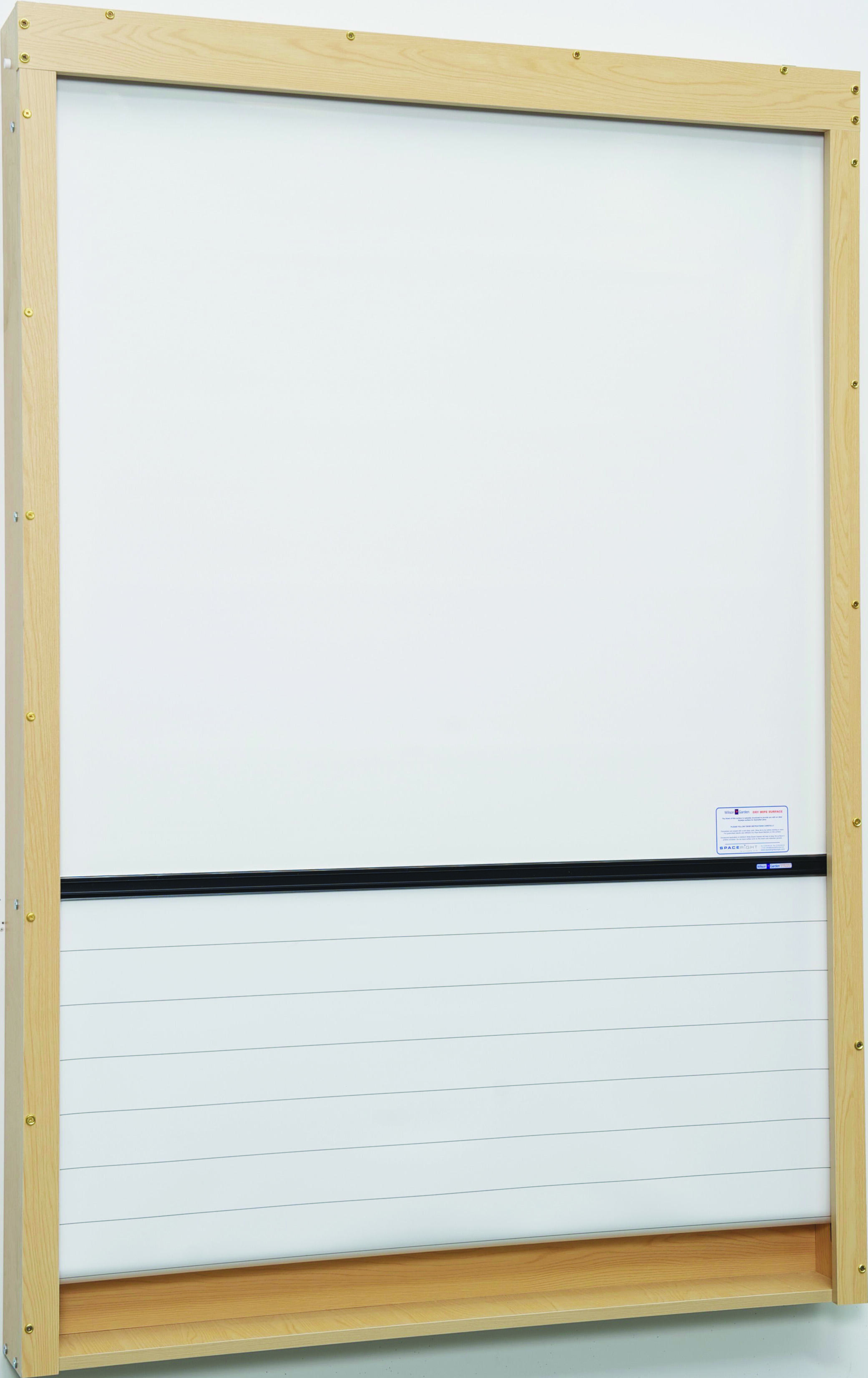 Spaceright Wallmounted Rollerboard - 1200 x 1800mm, 3 Section - Office ...