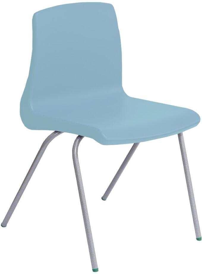 Blue School Chair Fabric Stacking Chair