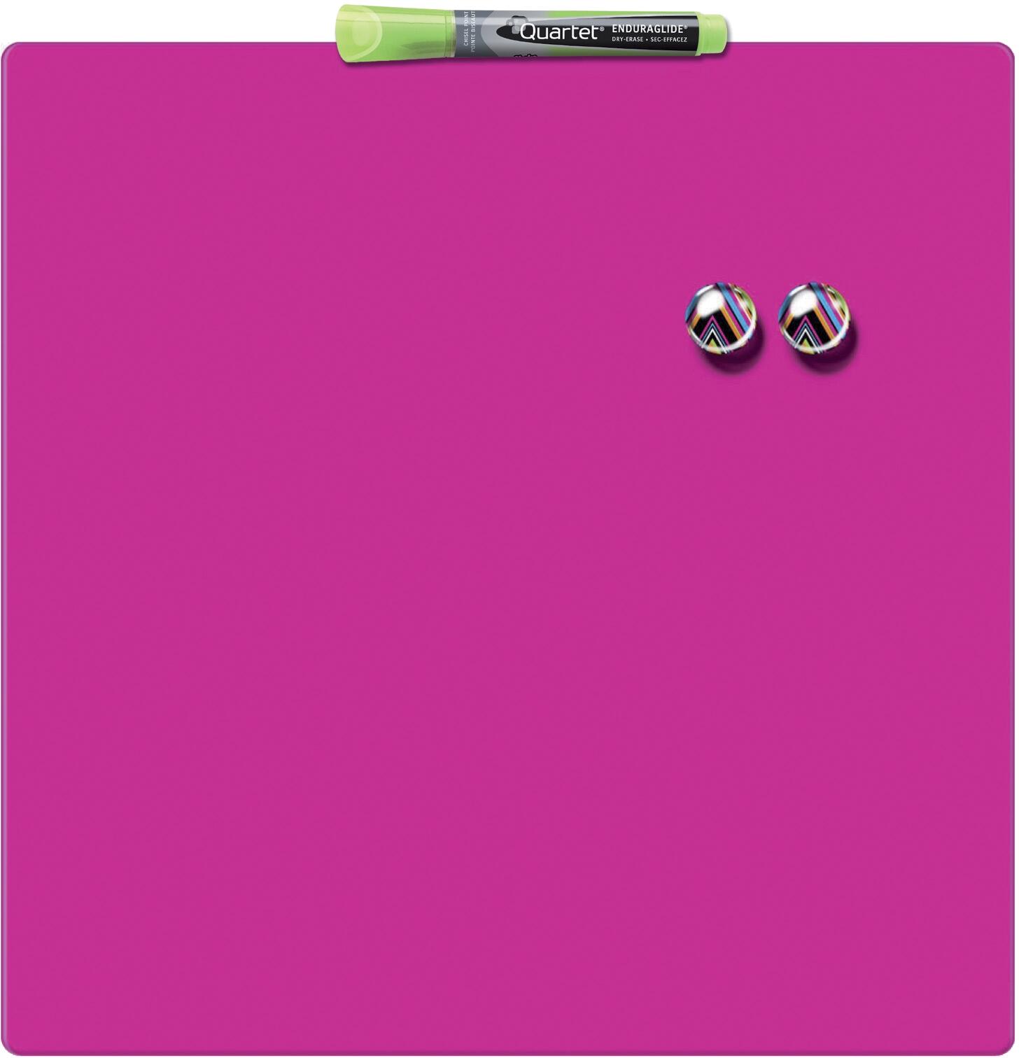 Nobo Mini Magnetic Whiteboard Coloured Tile 360mm x 360mm Pink - Office ...