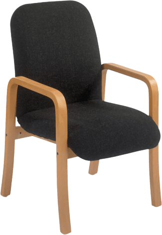 High Back Advanced Lounge Armchair with Beech Frame - Office Furniture ...