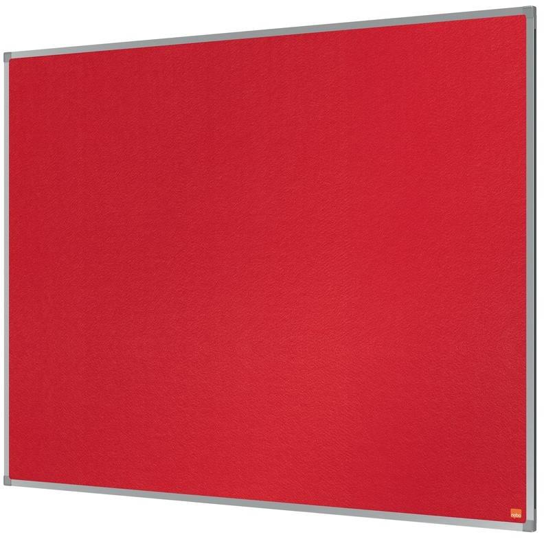 Nobo Essence Red Felt Notice Board 1200x900mm with Aluminum Trim ...