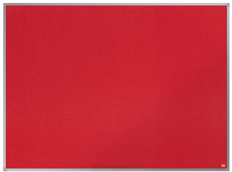 Nobo Essence Red Felt Notice Board 1200x900mm with Aluminum Trim ...