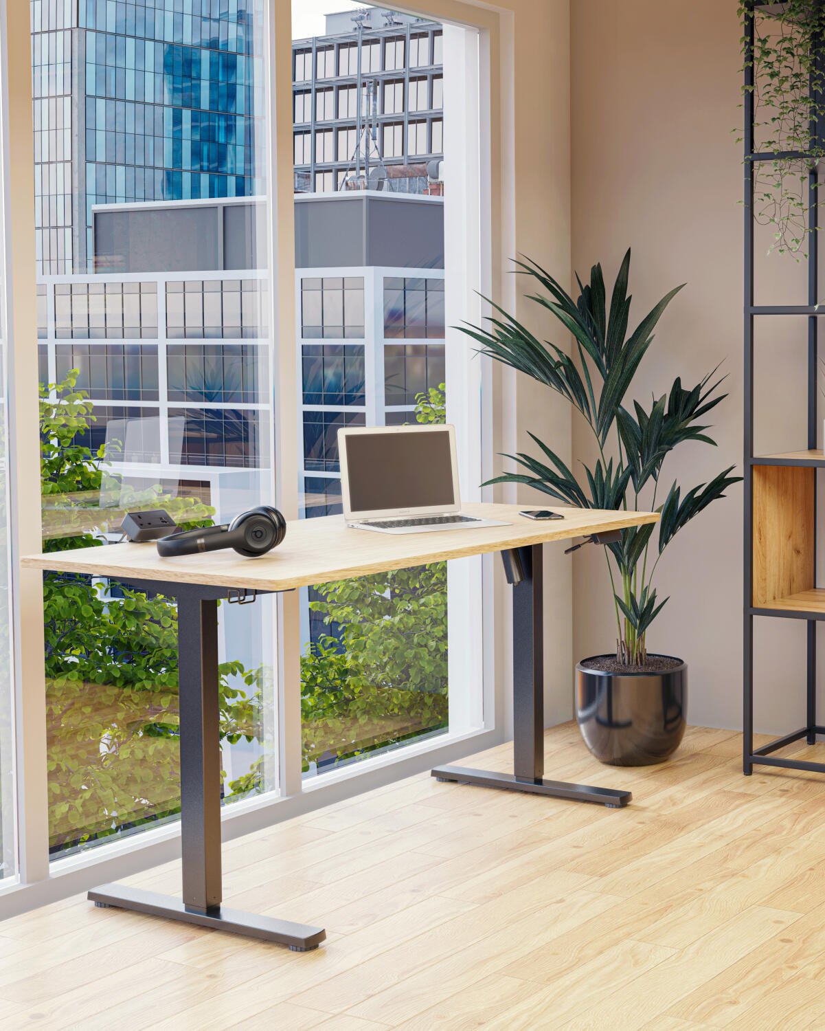 Gala Office Rectangular Dual Motor Sit Stand Desk - (w) 1800mm - Office ...