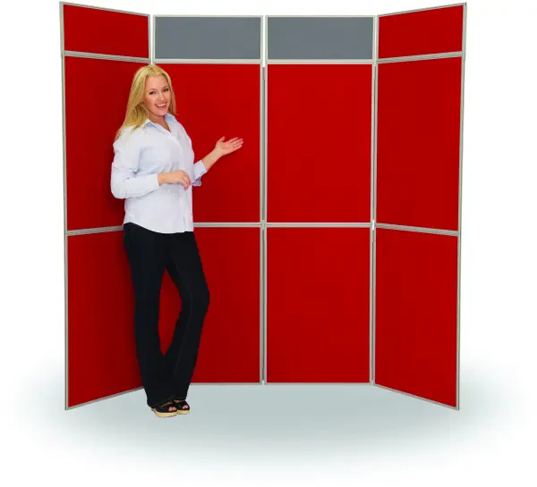 Spaceright 8 Panel Fold-Up Display Screens in Various Colours - Office ...