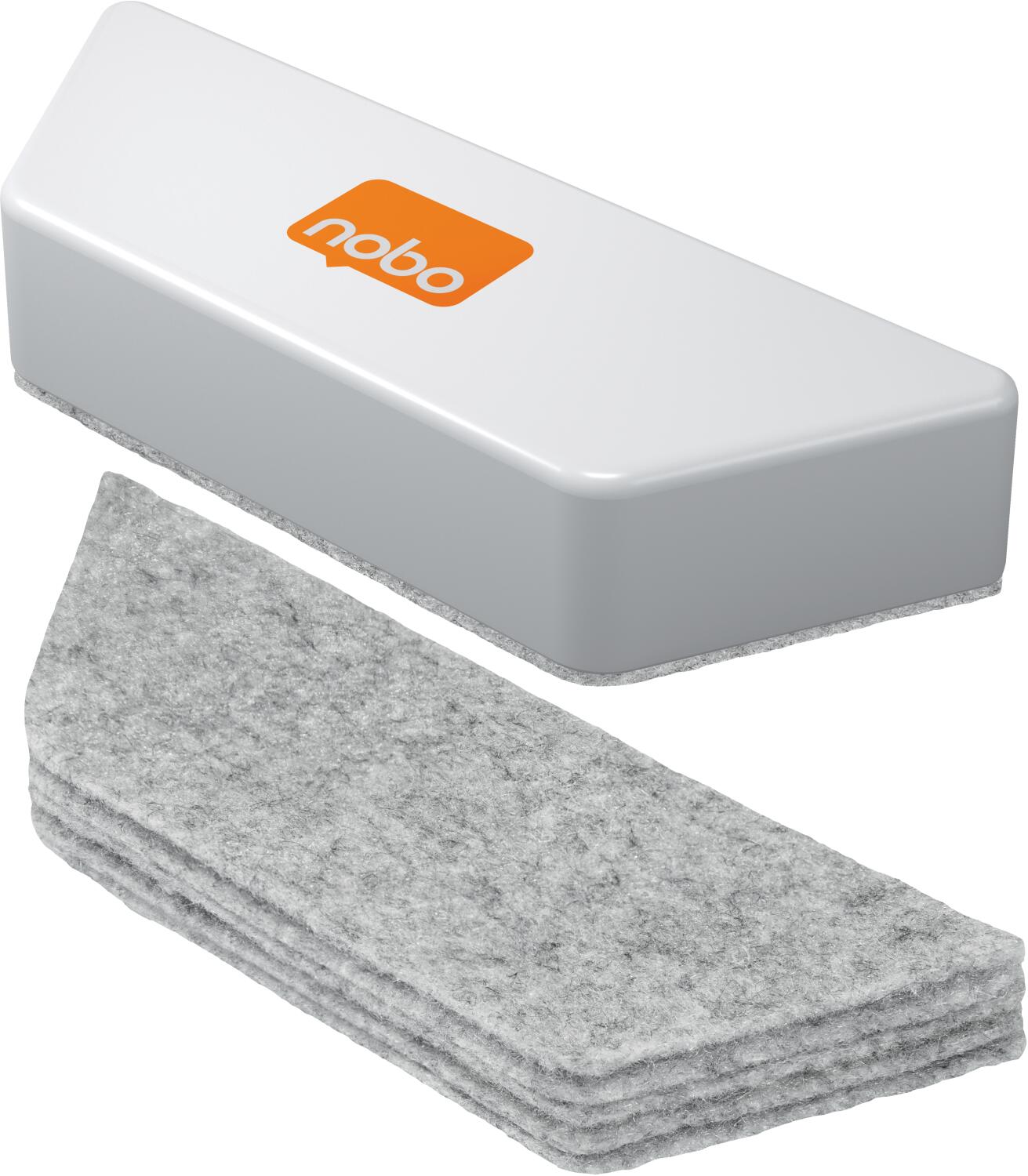 Nobo Magnetic Whiteboard Eraser - Effective Ink Residue Remover ...
