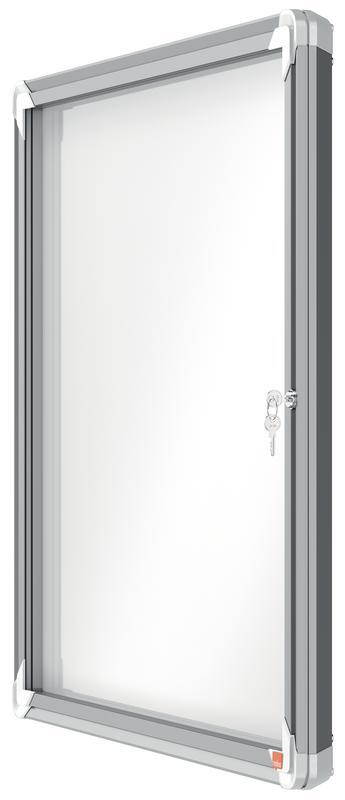 Nobo Premium Plus Magnetic Lockable Notice Board White - 709 x 668mm ...