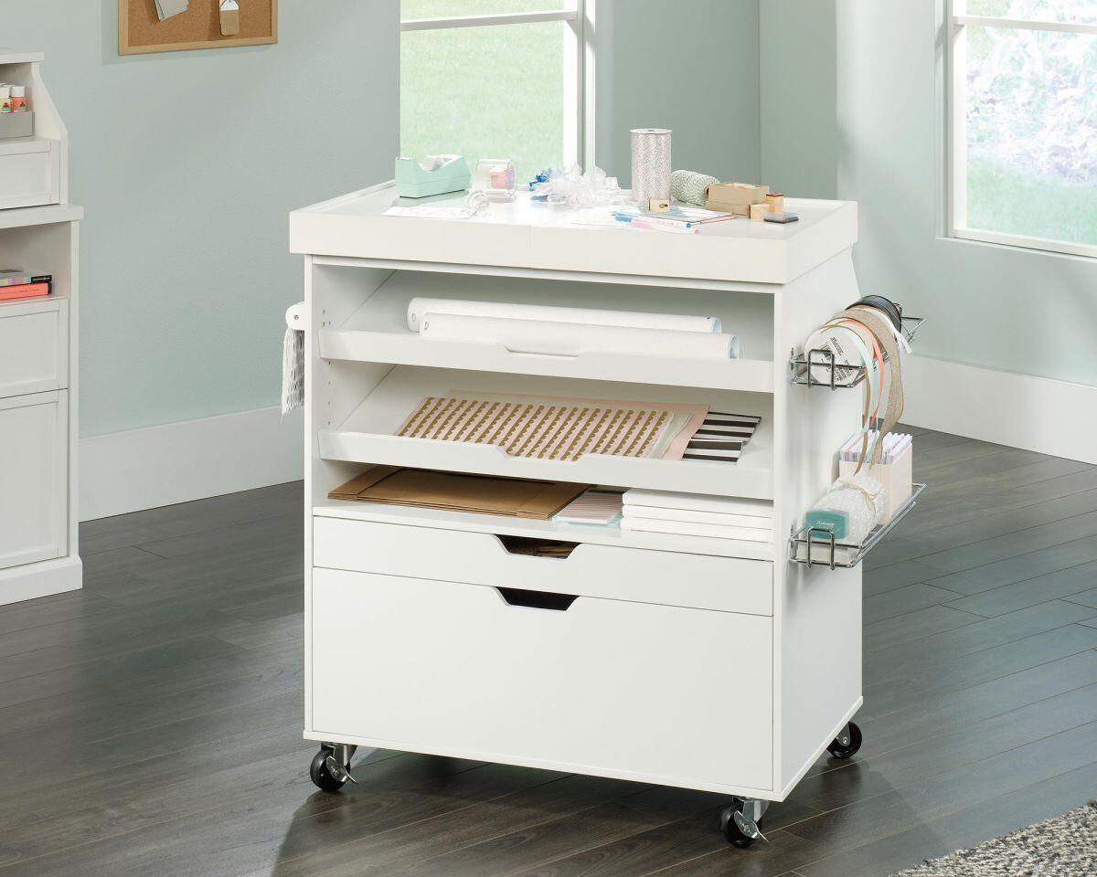 Teknik Mobile Craft Cart - Spacious, Adjustable Storage Solution ...