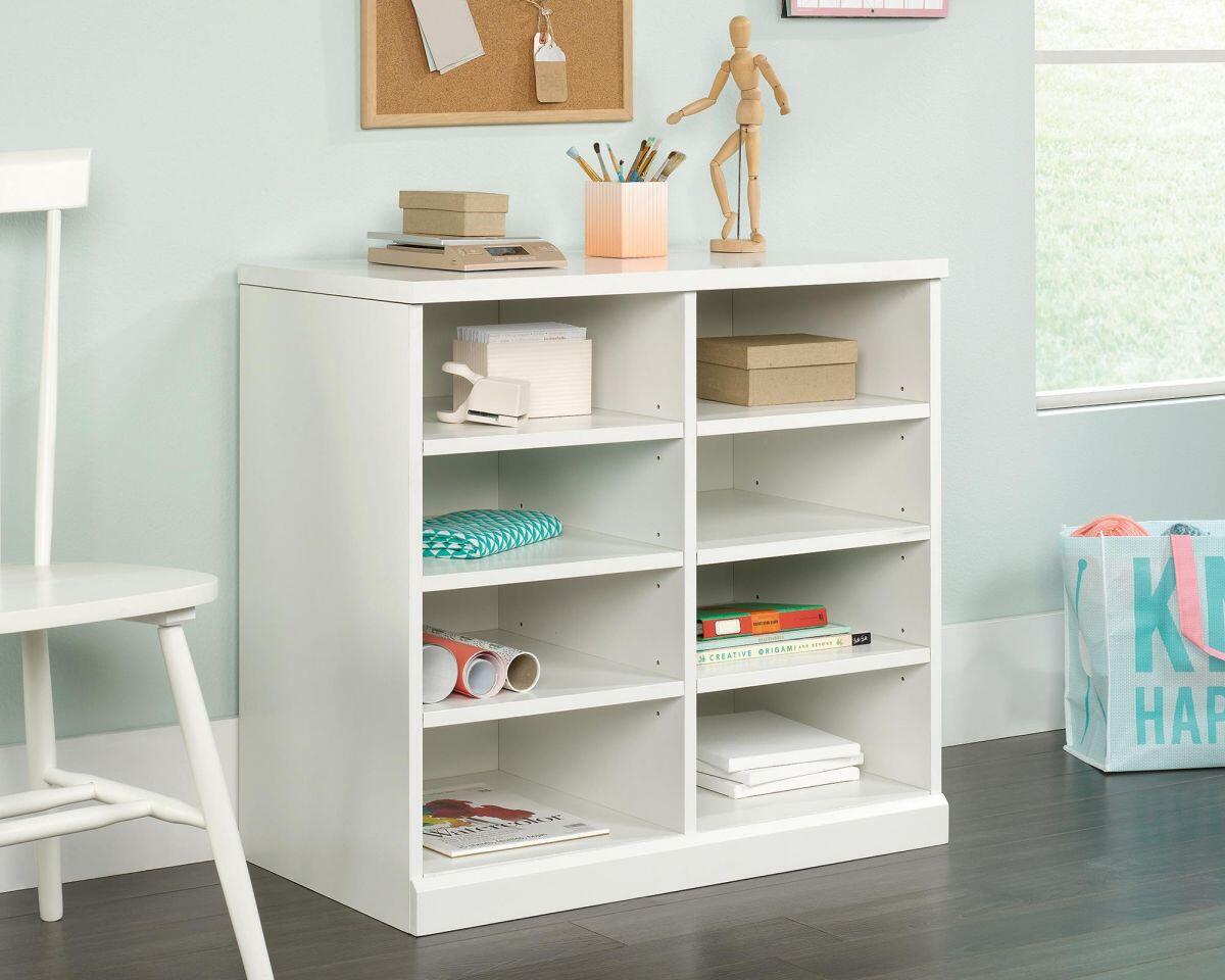 Teknik Craft Open Storage Cabinet - White with Adjustable Shelves ...