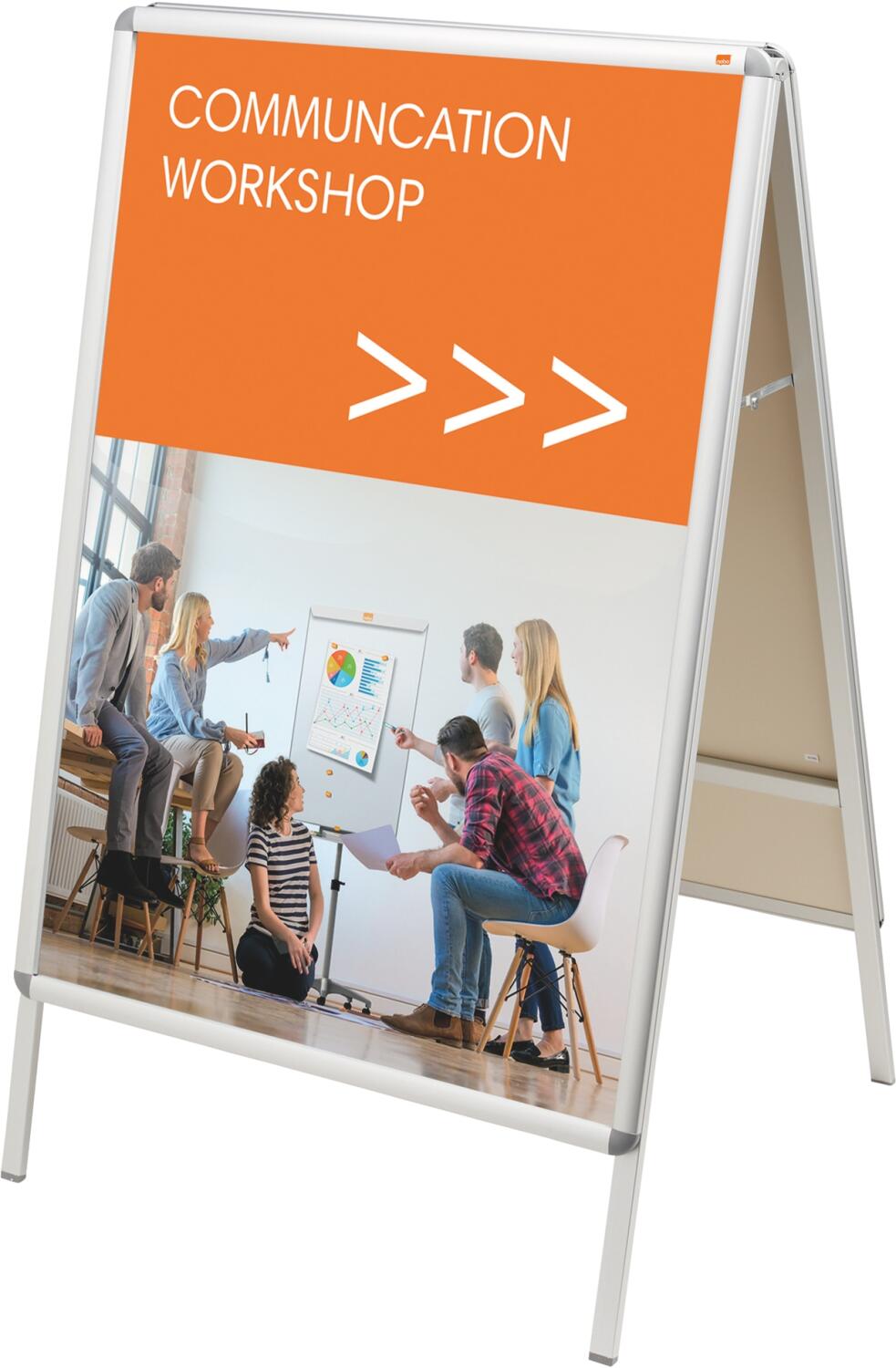 Nobo A-Frame Pavement Display Board A0 - Office Furniture Direct