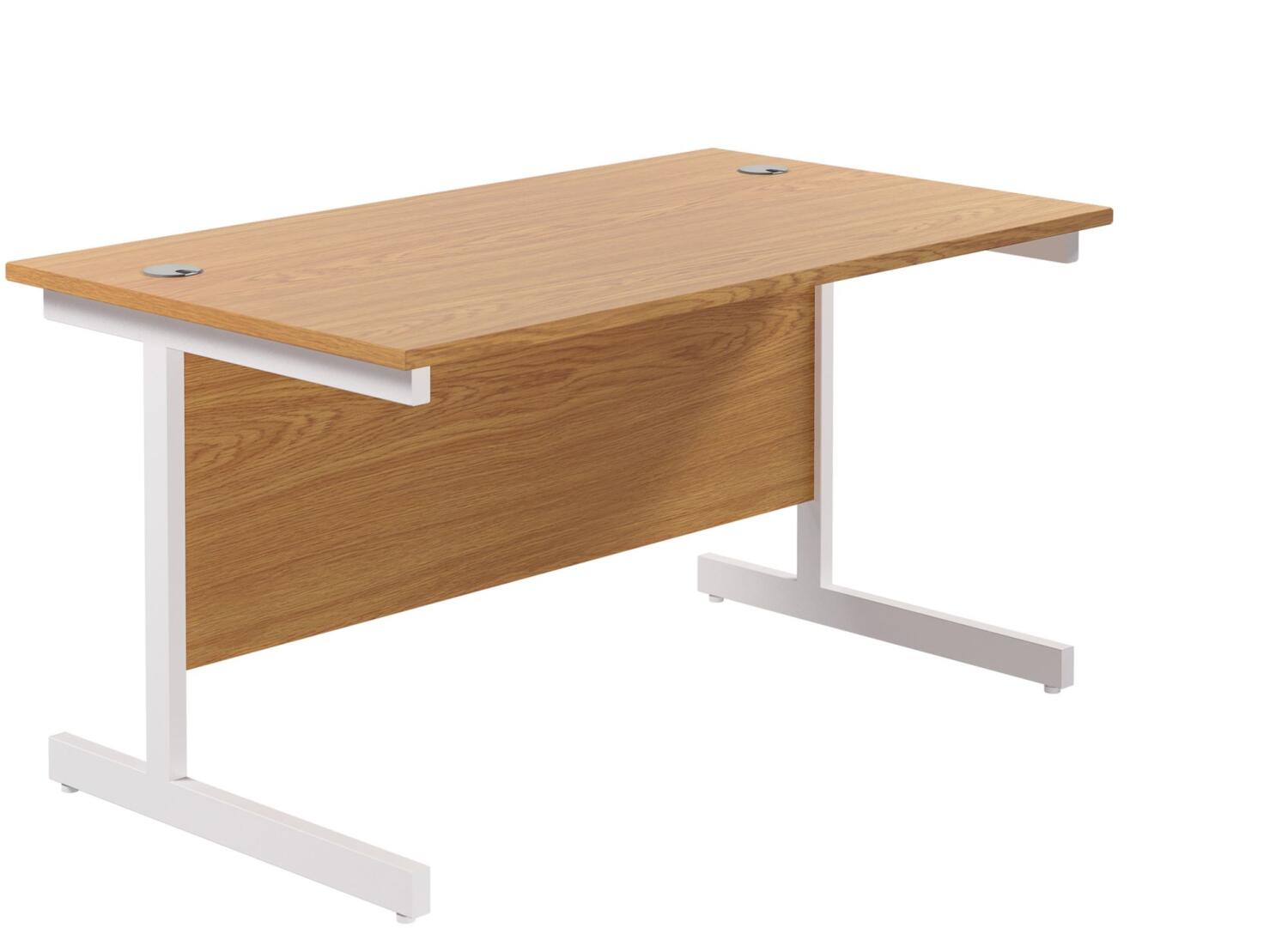 TC Single Upright Rectangular Desk with Cantilever Legs - 1200x800mm ...