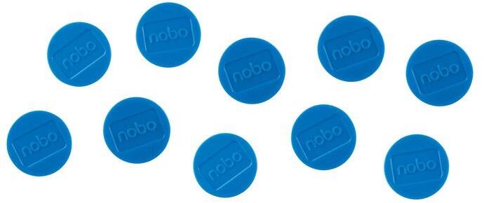 Nobo Magnetic Whiteboard Magnets Blue 38mm - Pack of 10 - Office ...
