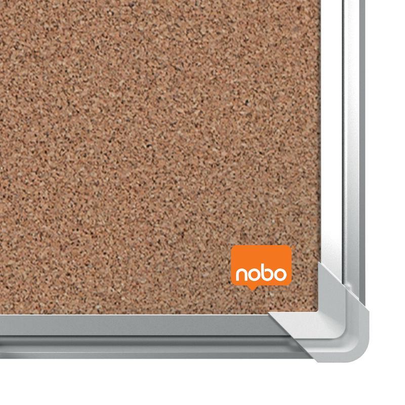 Nobo Premium Plus Cork Notice Board - 2400 x 1200mm - Office Furniture ...