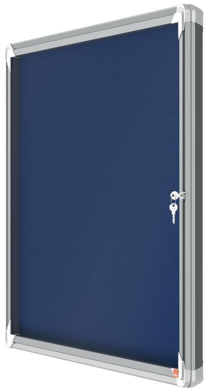 Nobo Premium Plus 8xA4 Blue Felt Lockable Notice Board - Office ...