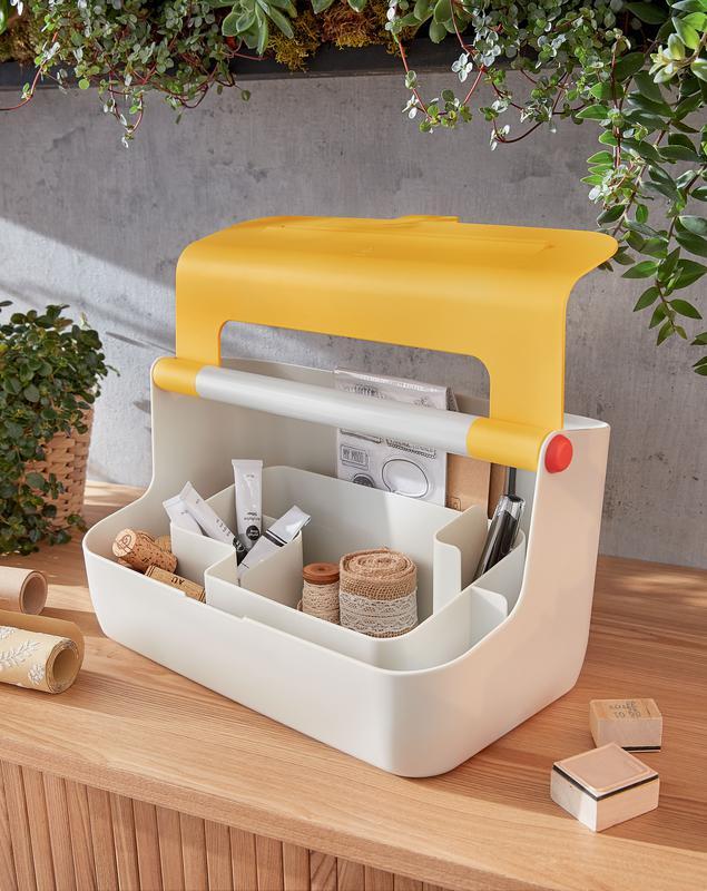 Leitz Cosy Storage Carry Box Warm Yellow - Office Furniture Direct