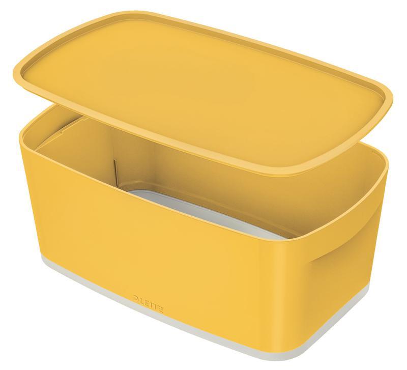 Leitz Cosy Small Storage Box Warm Yellow - Office Furniture Direct