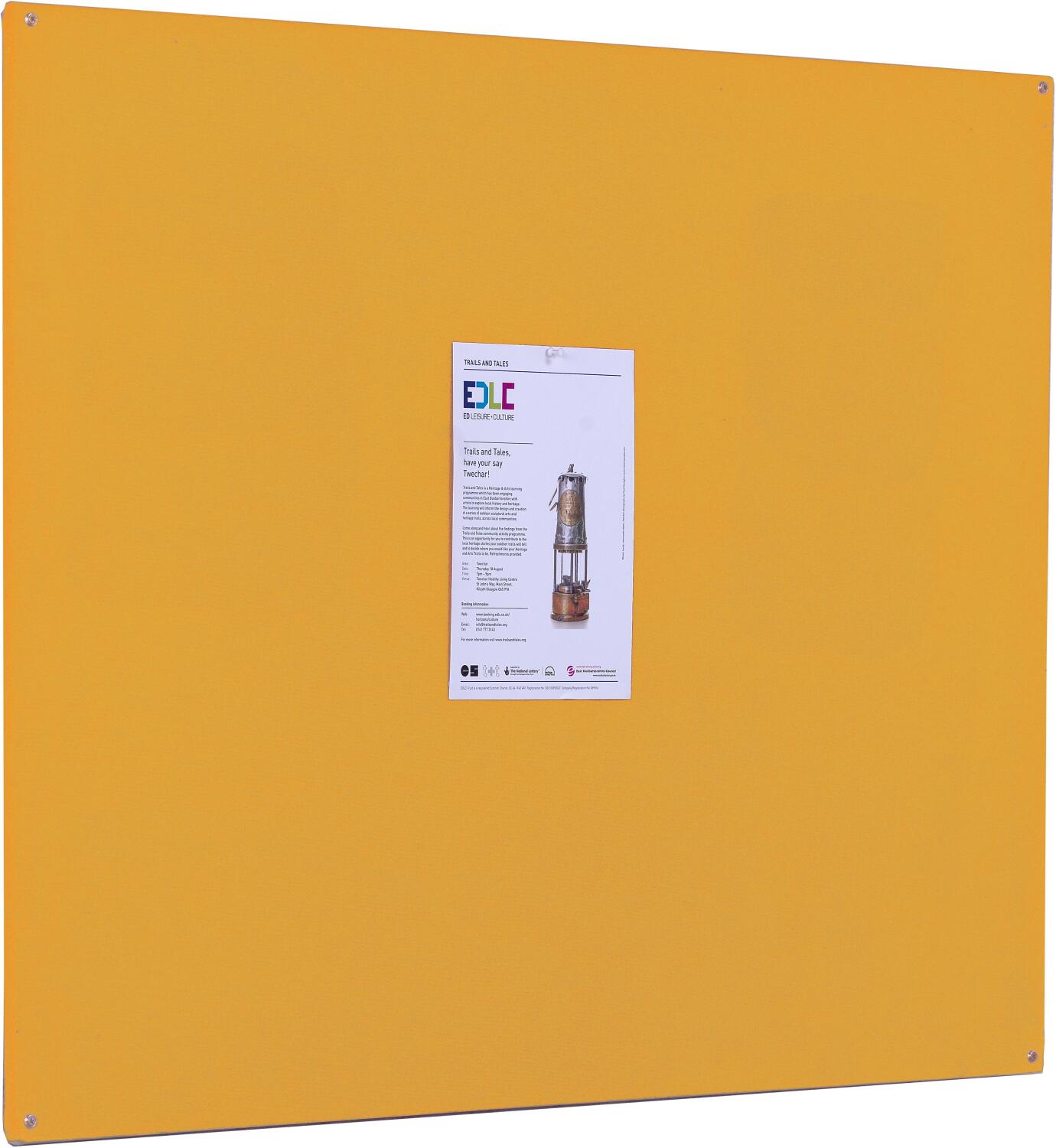 Spaceright Accents Flameshield Unframed Noticeboard - 900 x 600mm ...