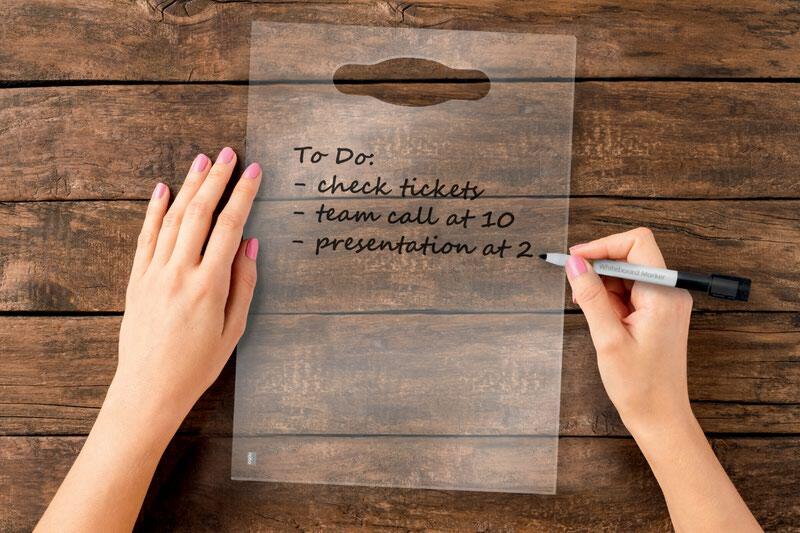 Nobo Transparent Acrylic Mini Portable Whiteboard A4 Desktop Notepad ...