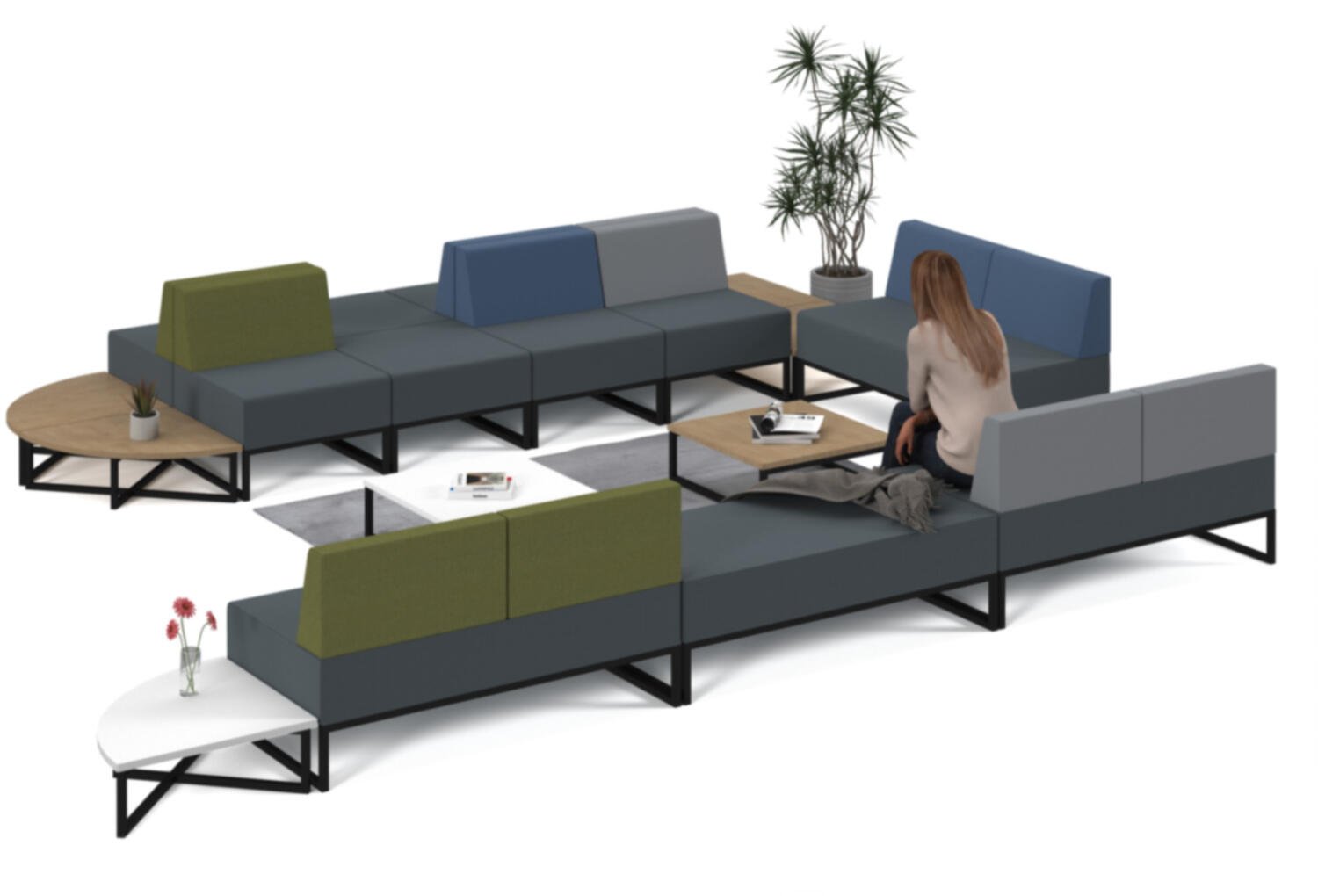 Dams Nera Square Coffee Table - 700mm - Office Furniture Direct