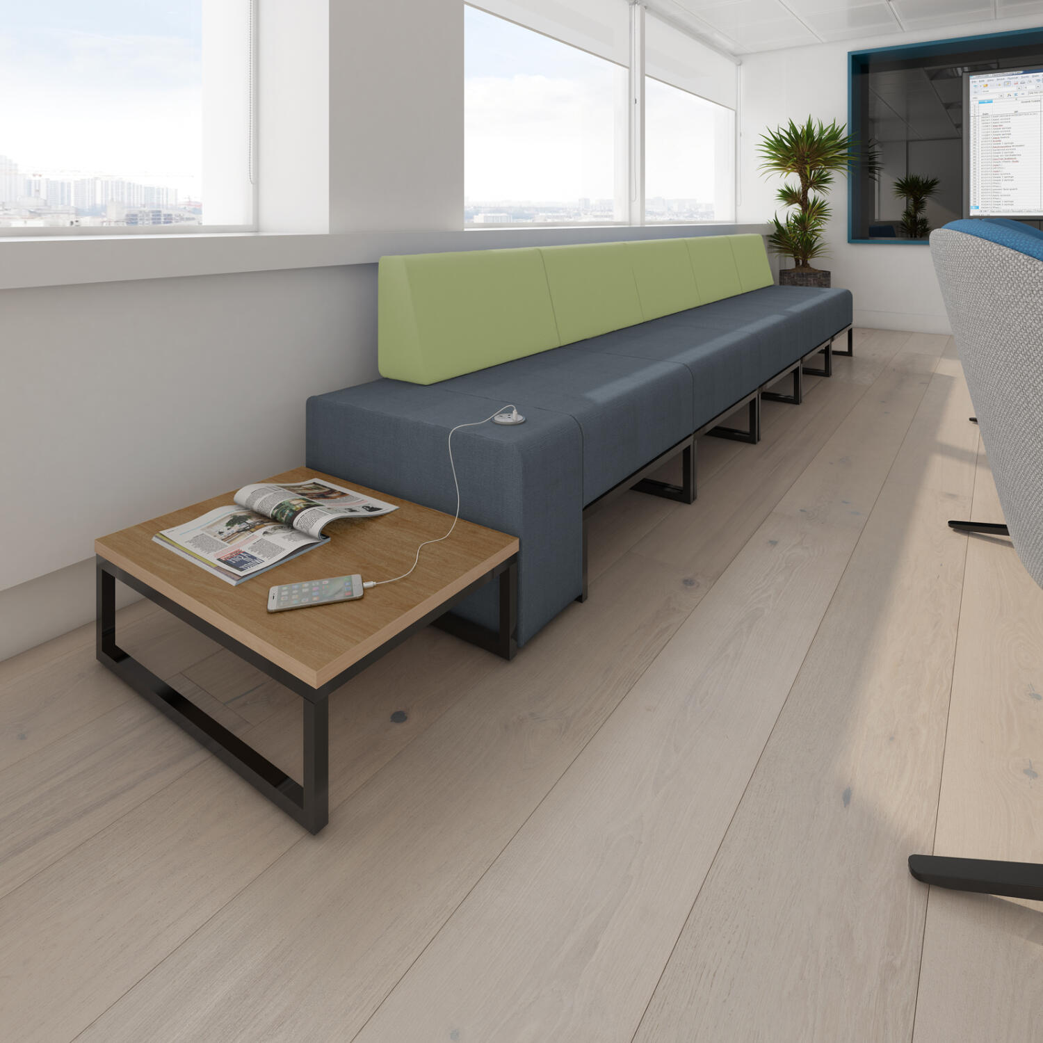Dams Nera Square Coffee Table - 700mm - Office Furniture Direct