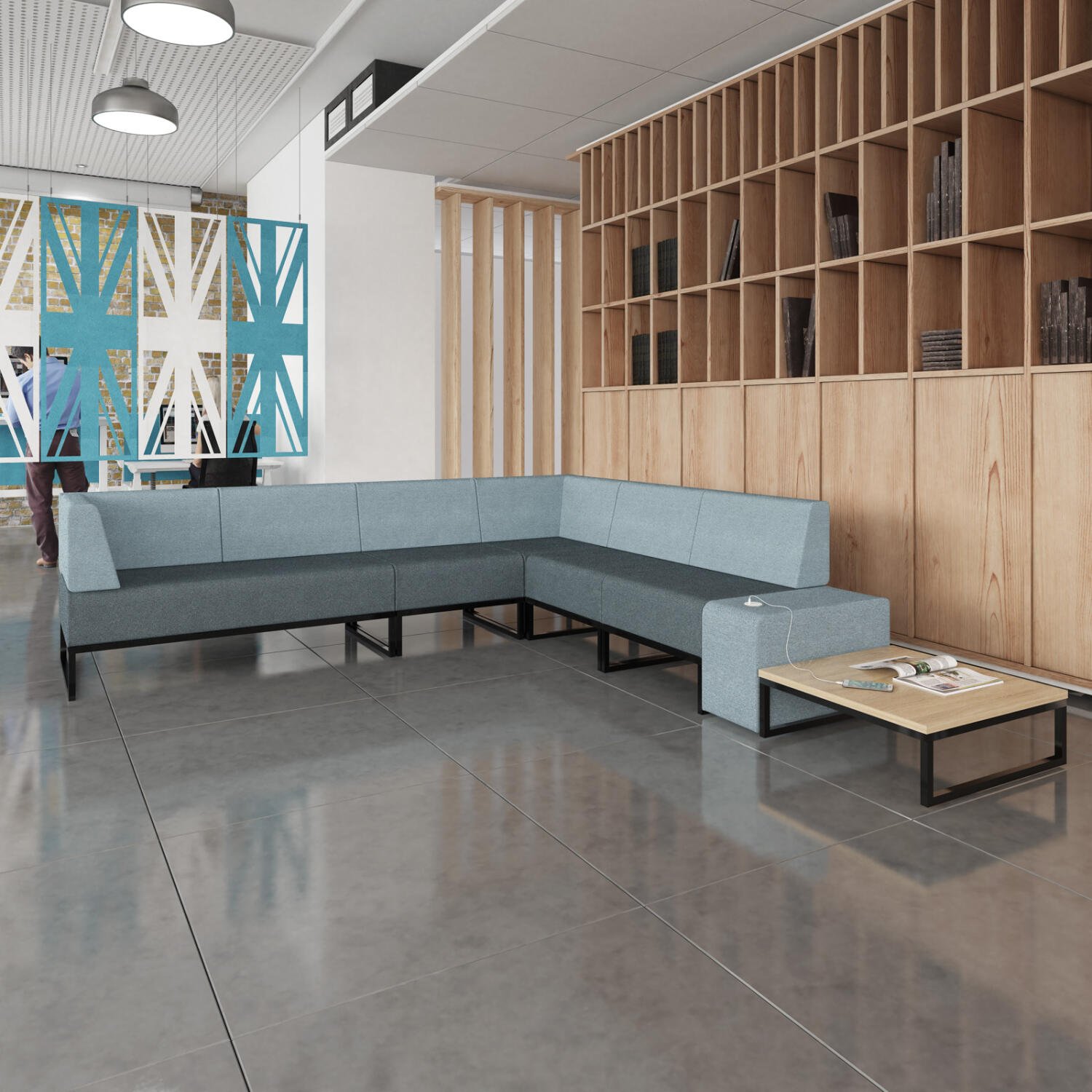 Dams Nera Square Coffee Table - 700mm - Office Furniture Direct