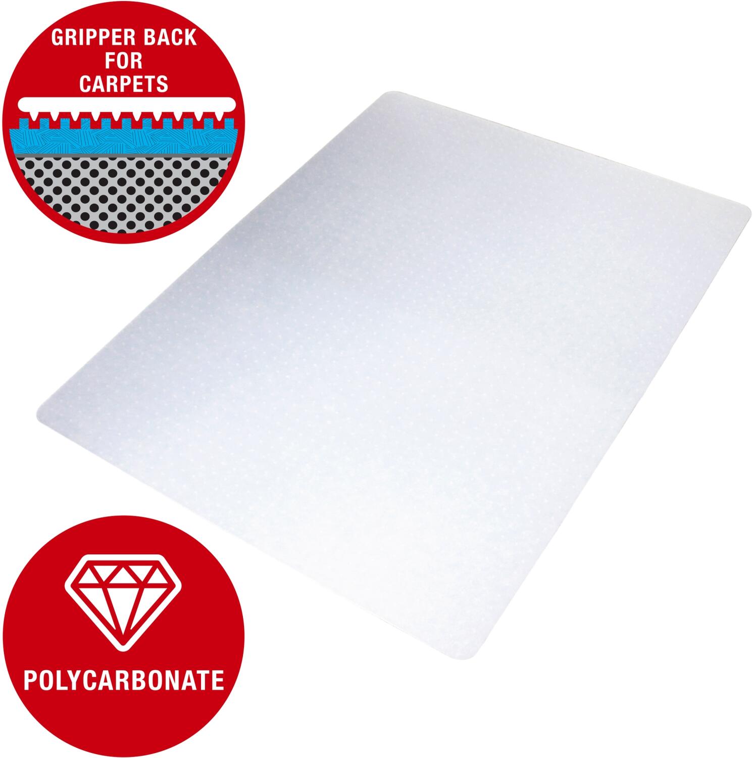 Teknik Polycarbonate Mat for Carpet - 900 x 1200mm - Office Furniture ...