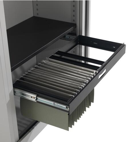 Talos Steel Roll-Out Tambour Filing Frame - Office Furniture Direct