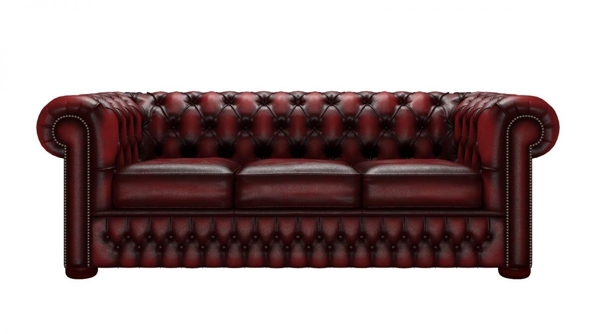 Teknik Chesterfield Button Back Classic Leather Sofa