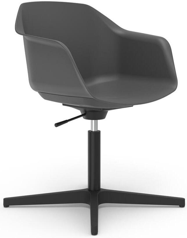 Formetiq Havana Adjustable Swivel Base Armchair in Dark Grey - Office ...