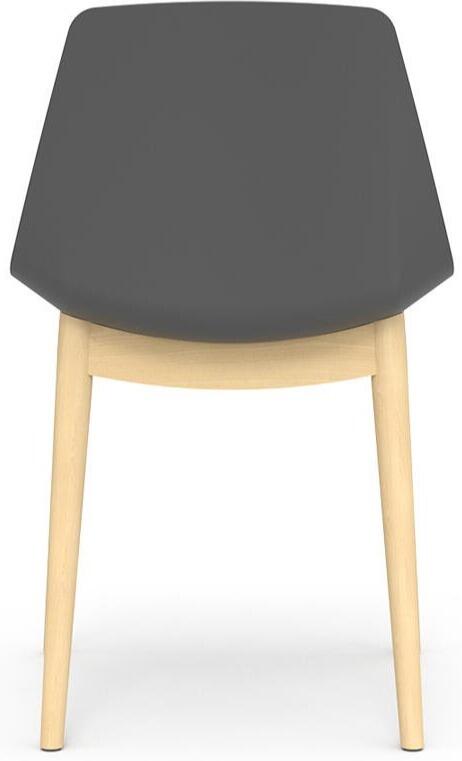 Formetiq Havana Wooden Four Leg Chair in Dark Grey - Office Furniture ...
