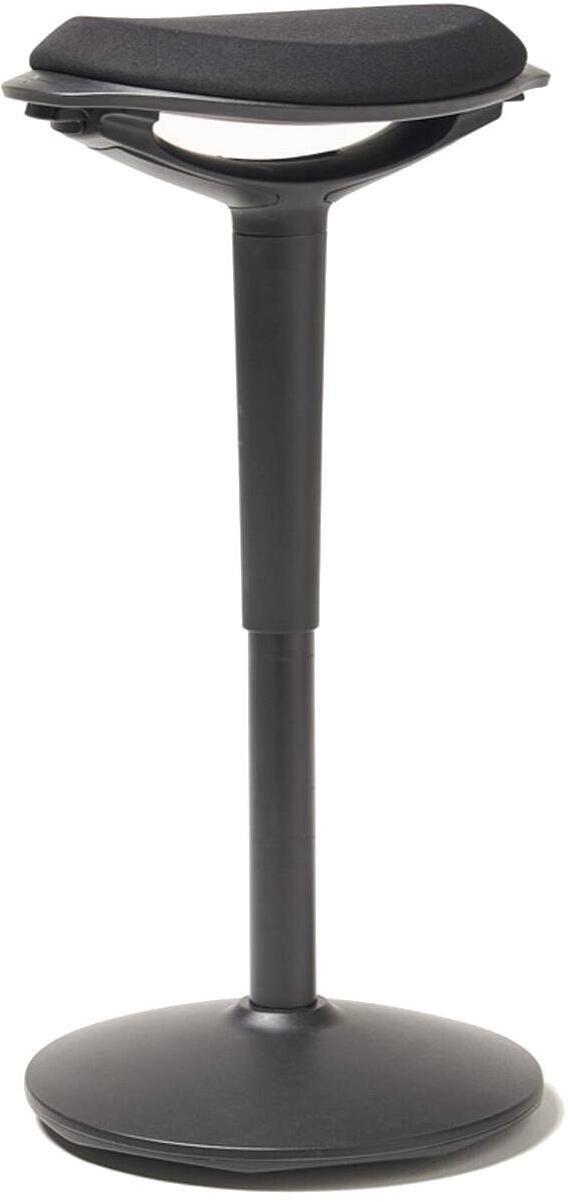 Dams Ava Height Adjustable Active Stool with Black Fabric Seat - Office ...