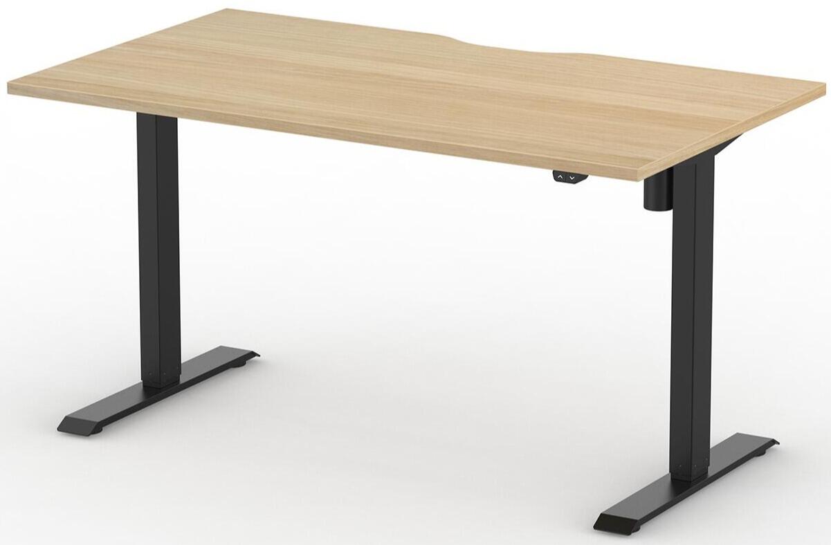 Formetiq Alto 1 Height Adjustable Desk with Scoop - (w) 1200 x (d ...