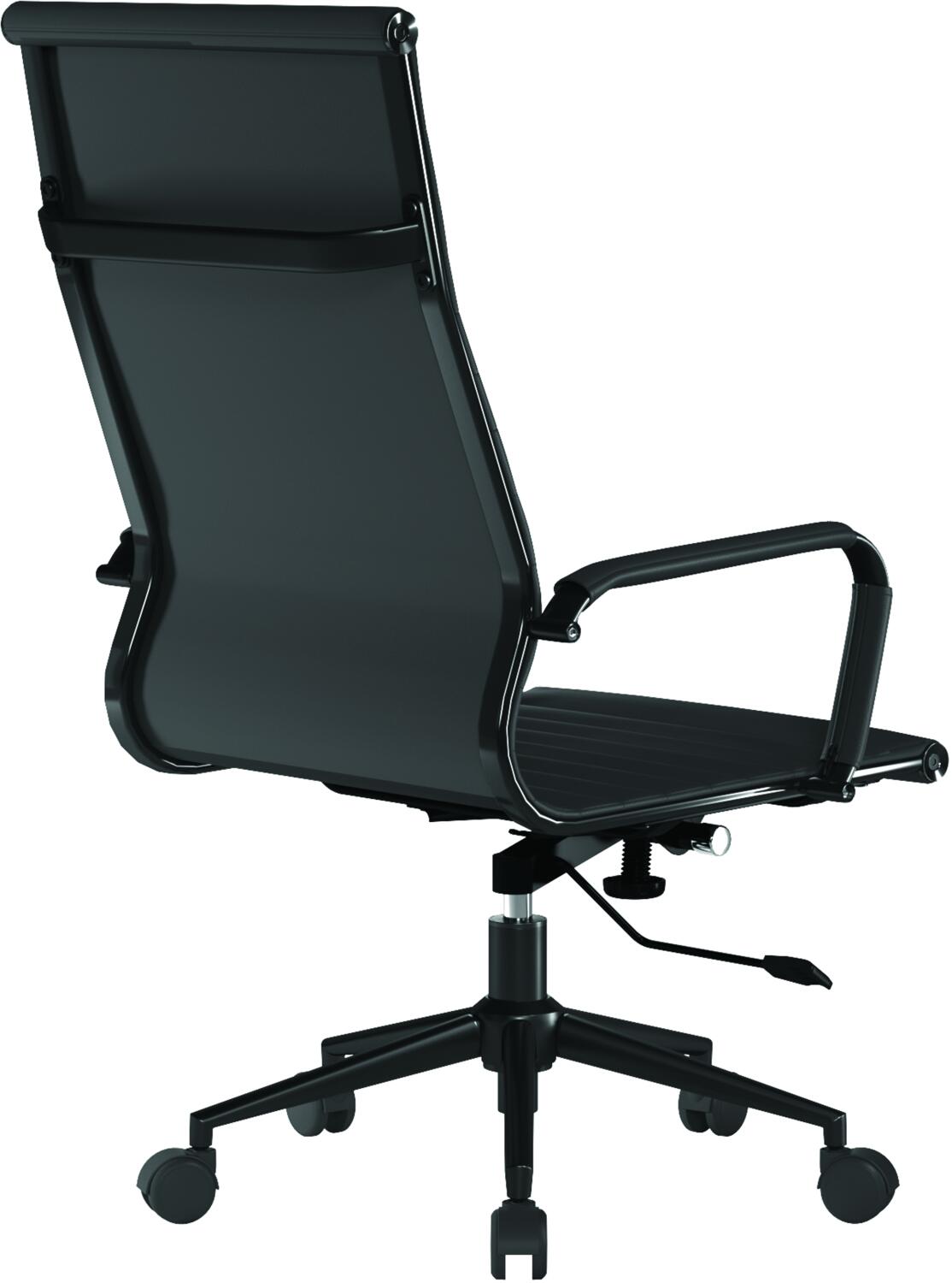 Nautilus Aura High Bonded Leather Chair - Black Frame - Office ...