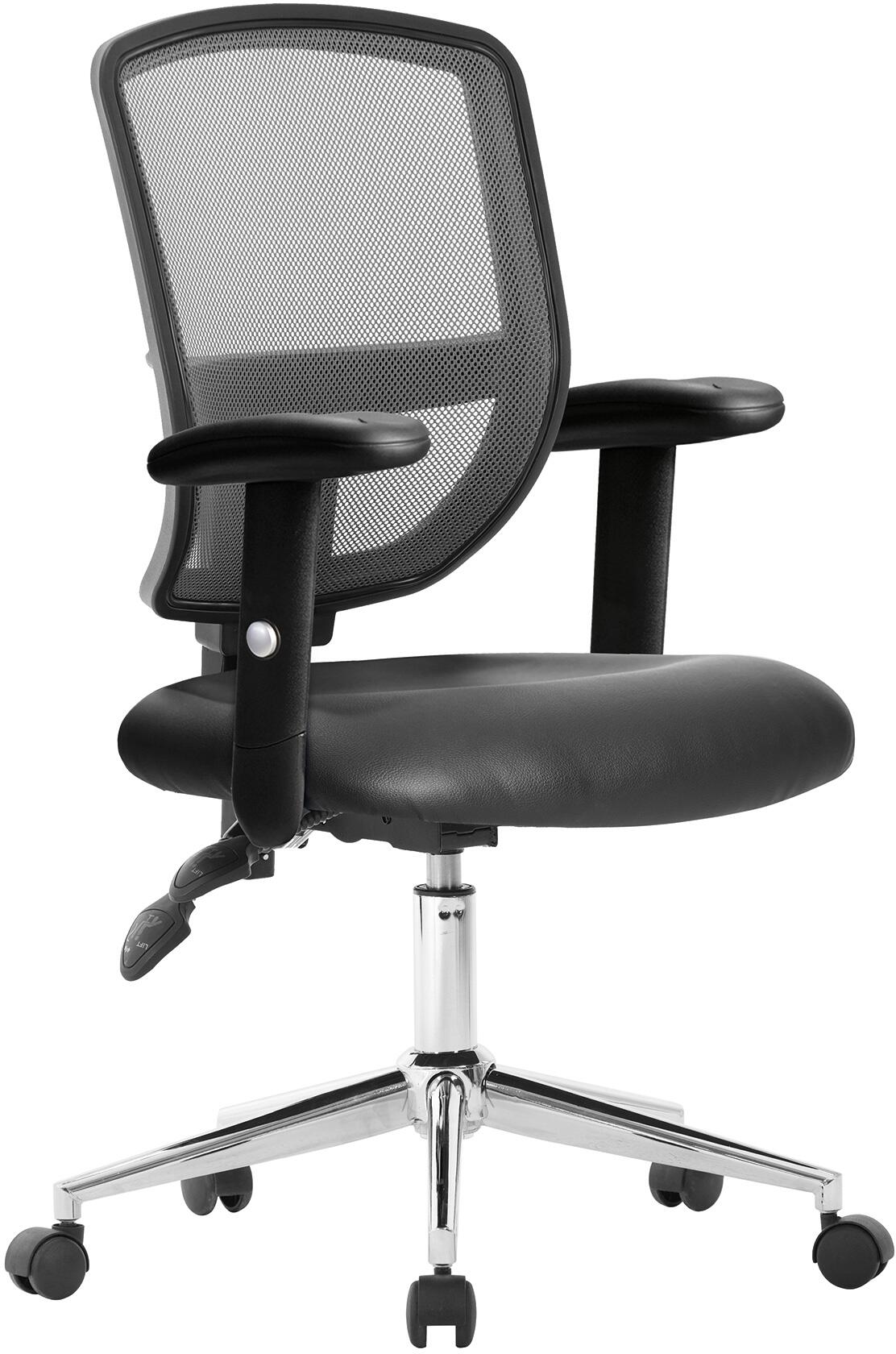 Nautilus Nexus Vinyl Operator Chair with Adjustable Arms - Office ...