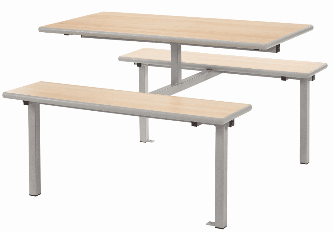 Metalliform Four Seater Canteen Bench - 760mm High, 2 Year Guarantee ...