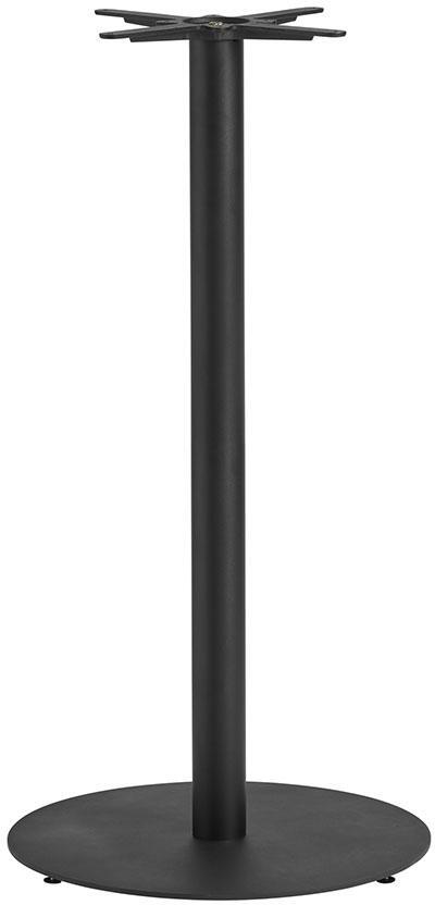 Zap Boston Sleek Large Round Table Base - Modern Matt Black Finish ...