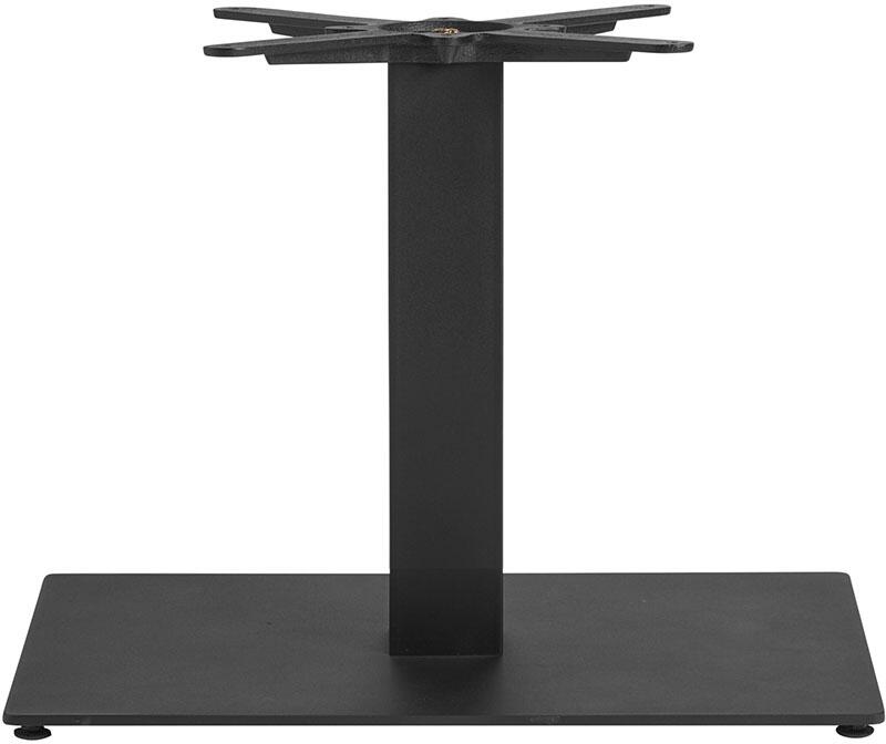 Sleek Small Rectangular Table Base in Matt Black - Zap Boston - Office ...