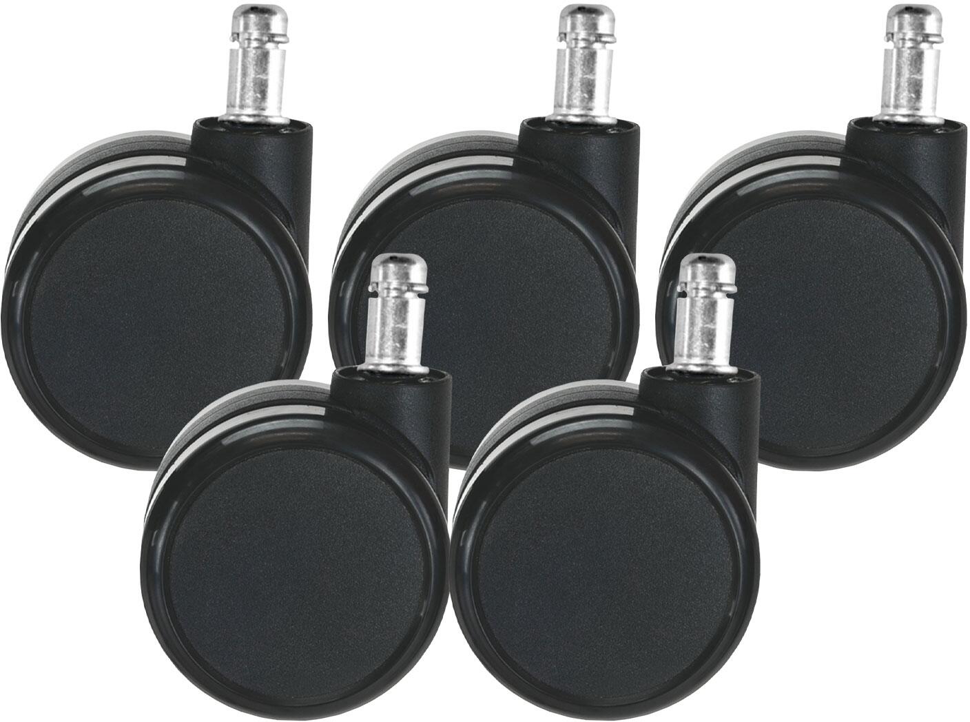 Elite Brake Unloaded Chair Castors for Hard Surfaces - Pack of 5 ...