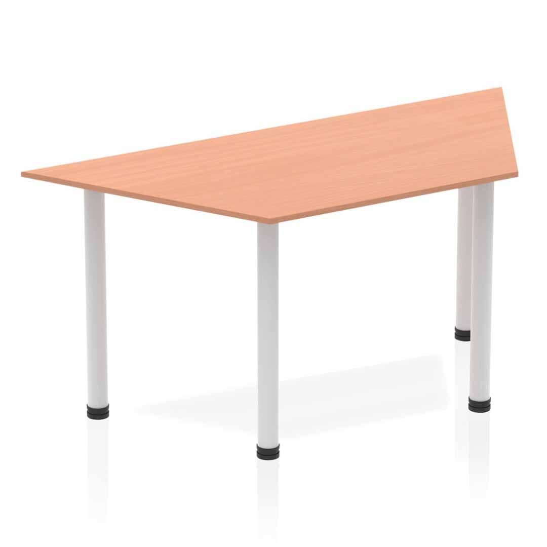 Dynamic Impulse Post Leg Trapezium Table 1600 x 800mm Features - Office ...