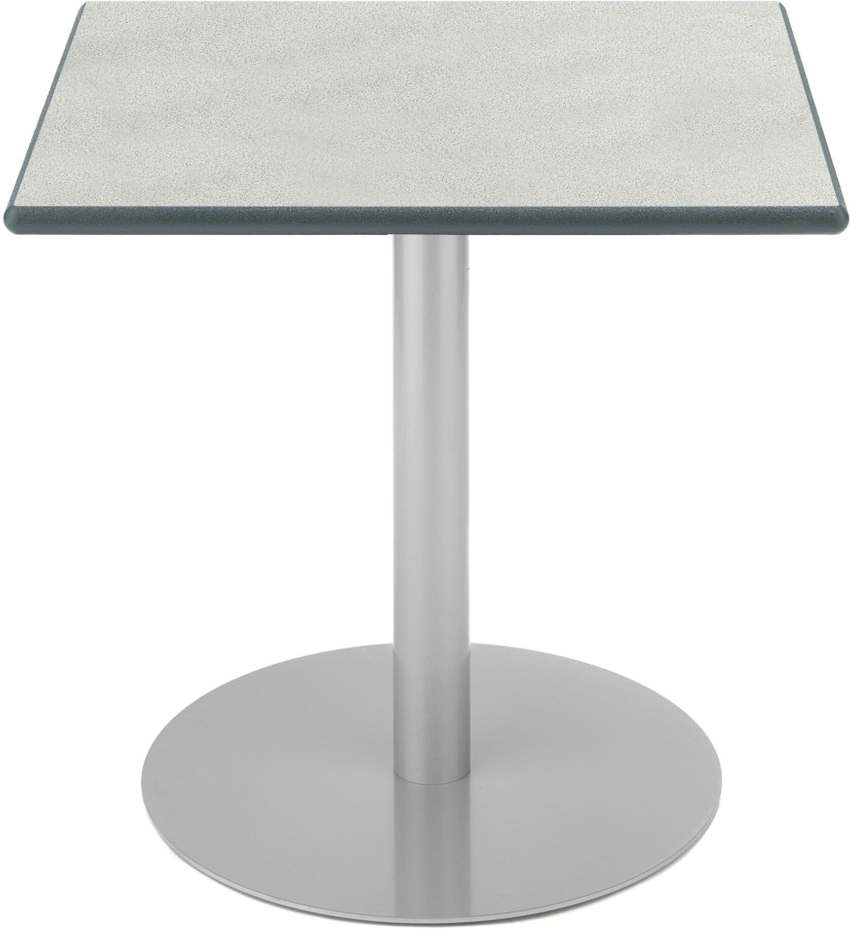 Metalliform Square Duraform Edge Dining Table with Weighted Base - (d ...